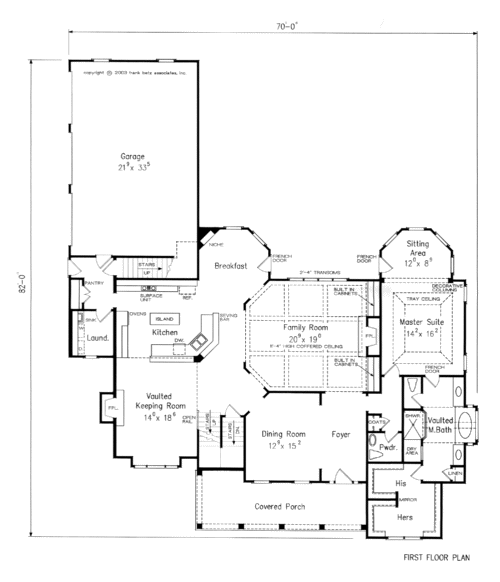 NORTHFIELD House Floor Plan | Frank Betz Associates