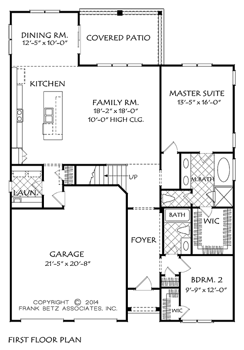 FISHERS WALK House Floor Plan | Frank Betz Associates