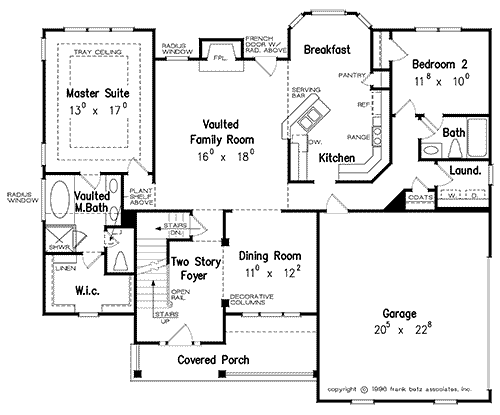 BROOKHAVEN House Floor Plan | Frank Betz Associates