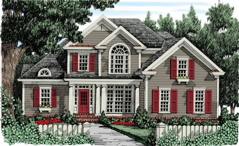 COLONNADE House Floor Plan | Frank Betz Associates